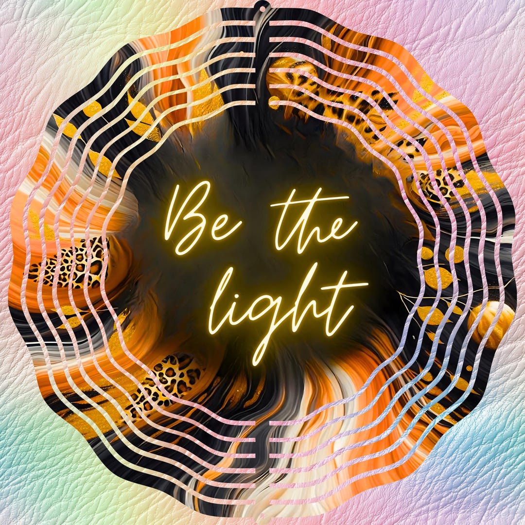 Be the Light 12' Wind Spinner Sublimation Design Digital Download ...