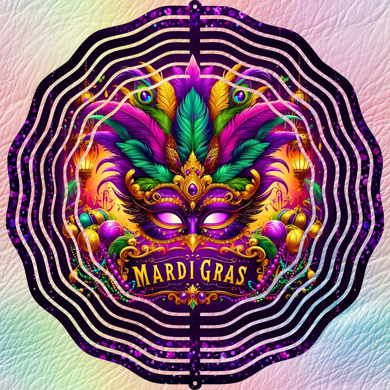 Mardi Gras Carnival Masquerade Party Vibrant Colorful Feather Mask 12 ...