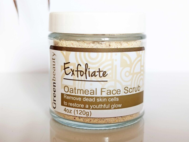 Oatmeal Facial Scrub Sample: Natural Exfoliating Scrub - Etsy