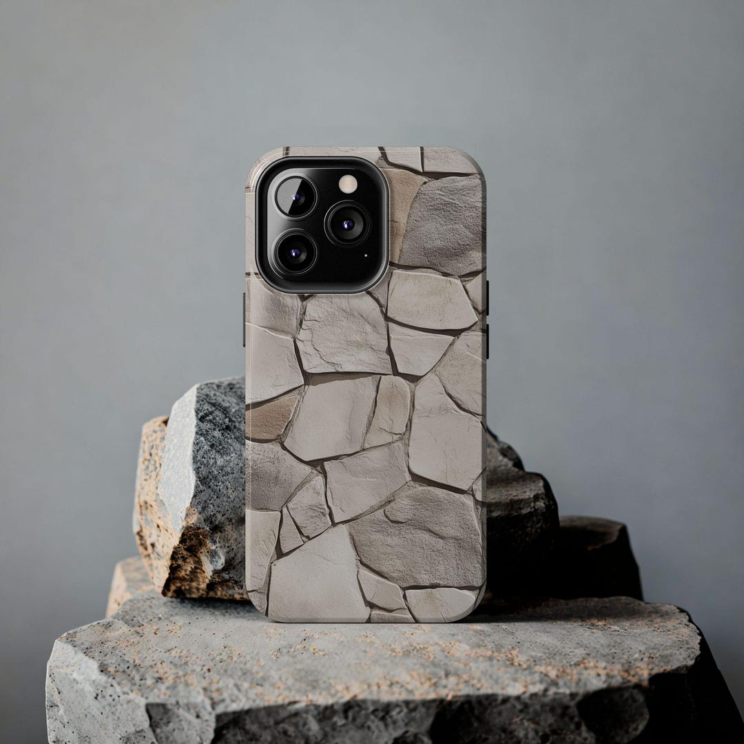 Smooth Stone Texture Case, Light Gray Shades, Clean Minimalist ...