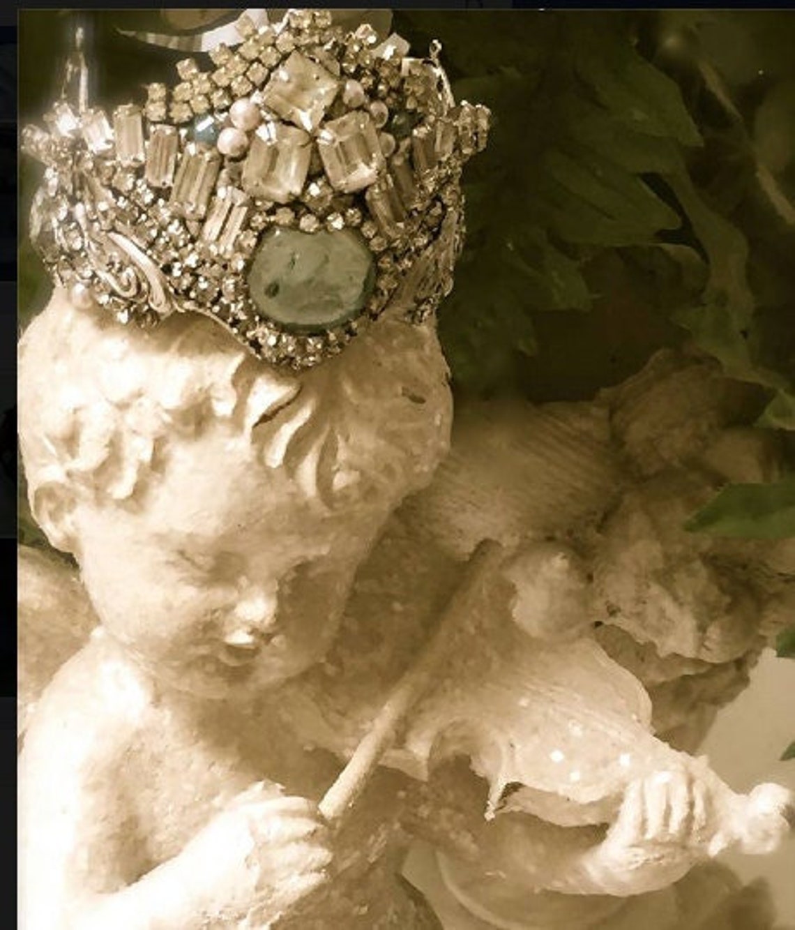 Made to Order Fairy Crown, Vintage Rhinestone Crown, Santos Crown ...