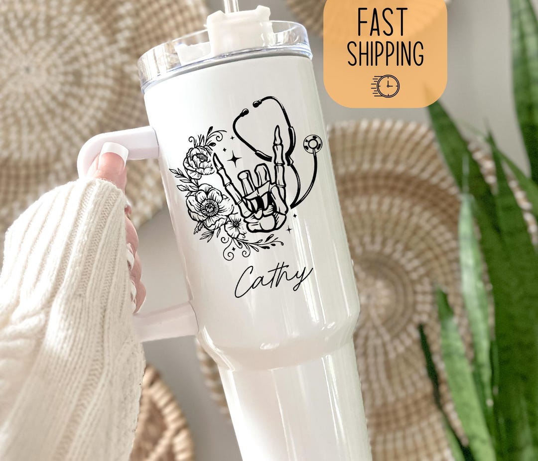 Rock on Nurse Personalized Cup, Nurse Appreciation Cup, RN Graduation ...