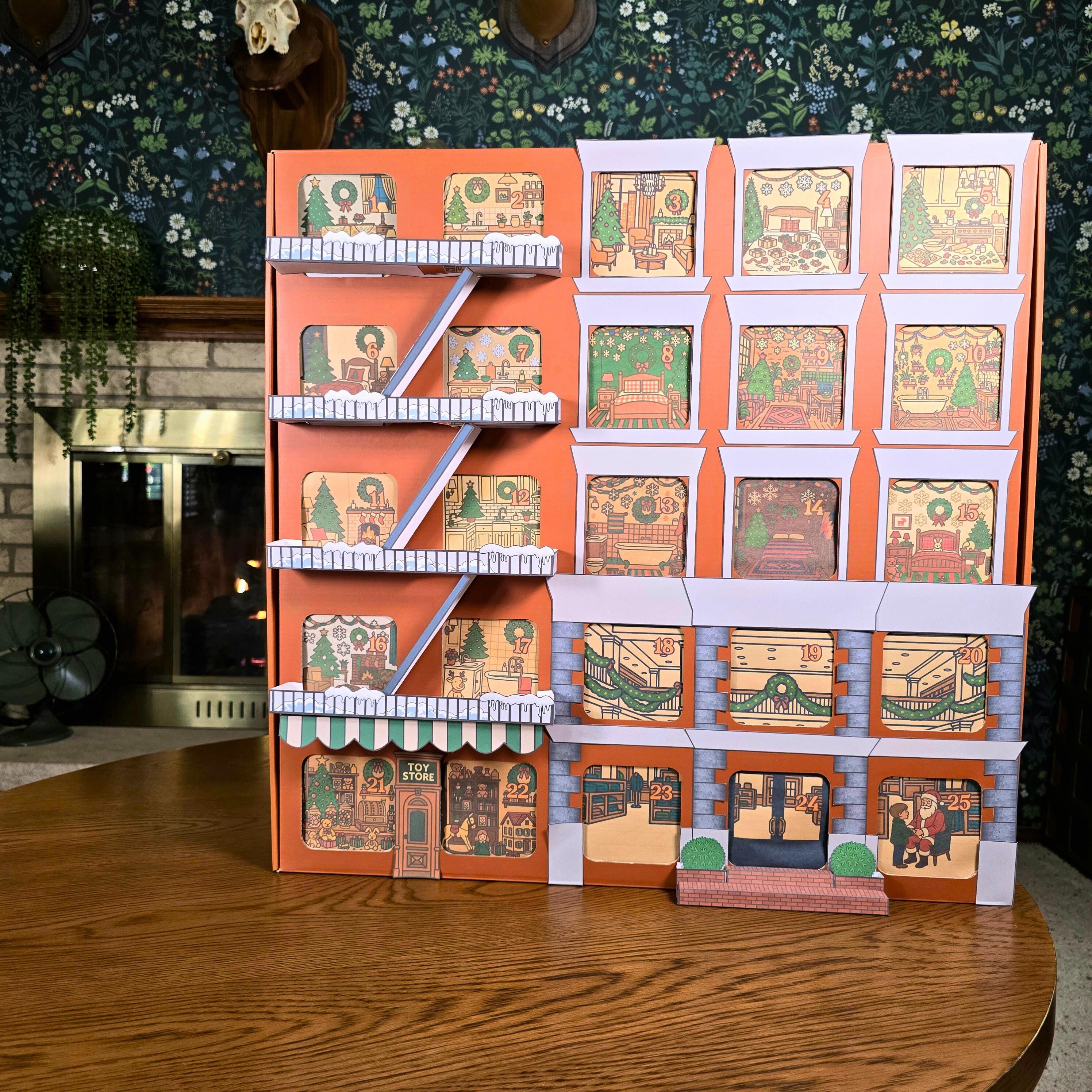 Christmas in the City – Printable Advent Calendar Transformation Kit ...