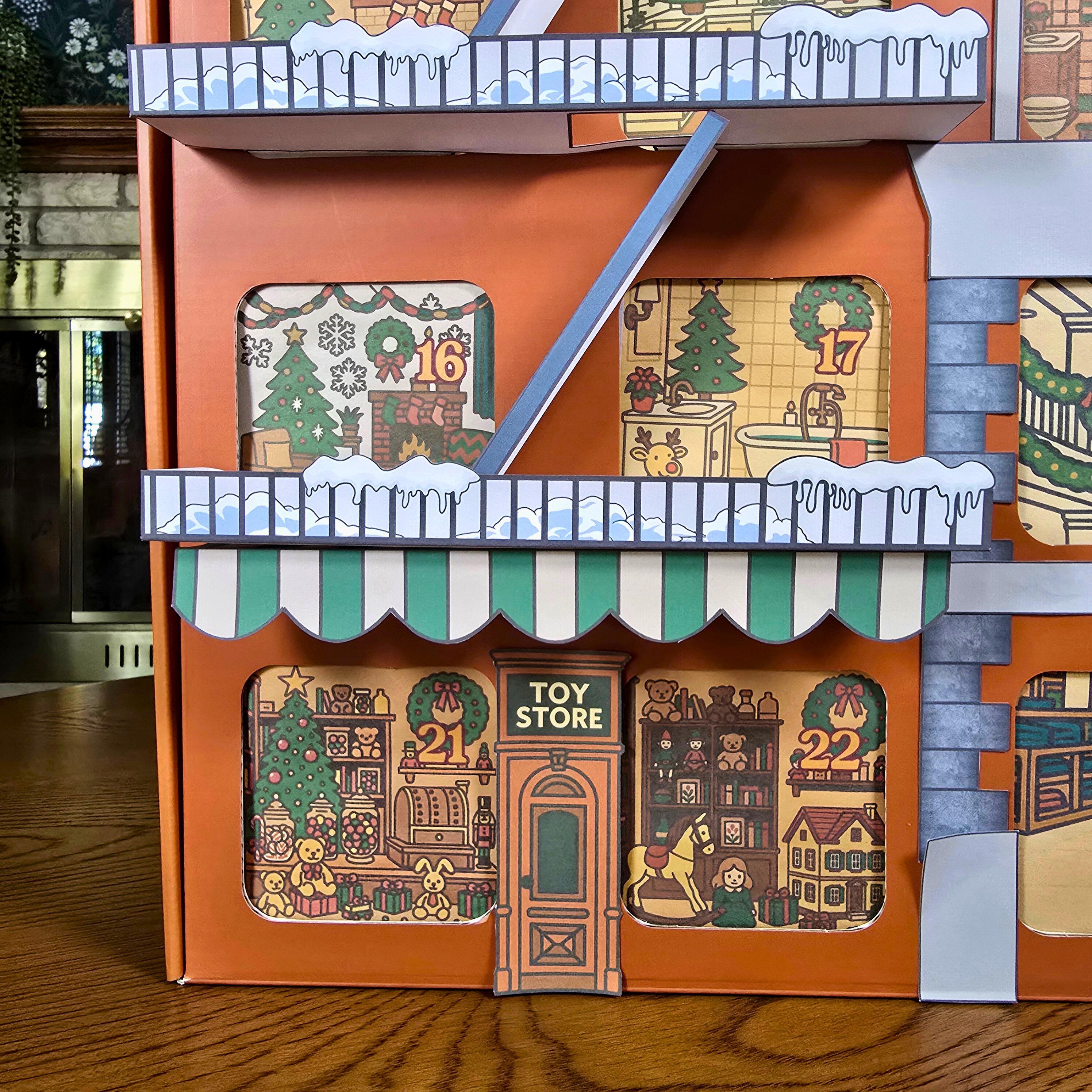 Christmas in the City – Printable Advent Calendar Transformation Kit ...