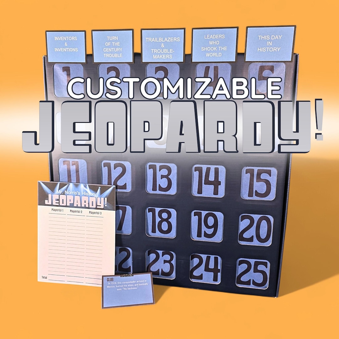 Punchbox Jeopardy Game Kit – Customizable Printable Add-on | PDF ...