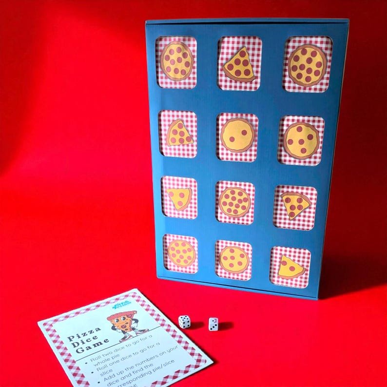 Pizza Dice Game: Printable Punchbox Party Game (PDF Download) - Etsy