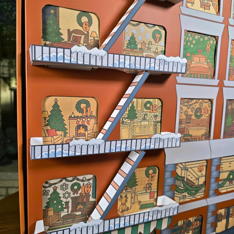 Christmas in the City – Printable Advent Calendar Transformation Kit ...
