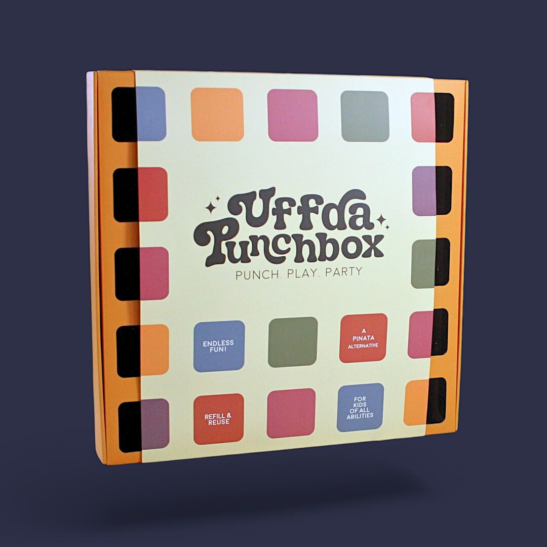 Yellow Punch Game Box – Reusable Pinata Countdown for Parties ...