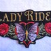 Embroidered Lady Rider Iron On Patch Biker Patch Motorcycle | Etsy