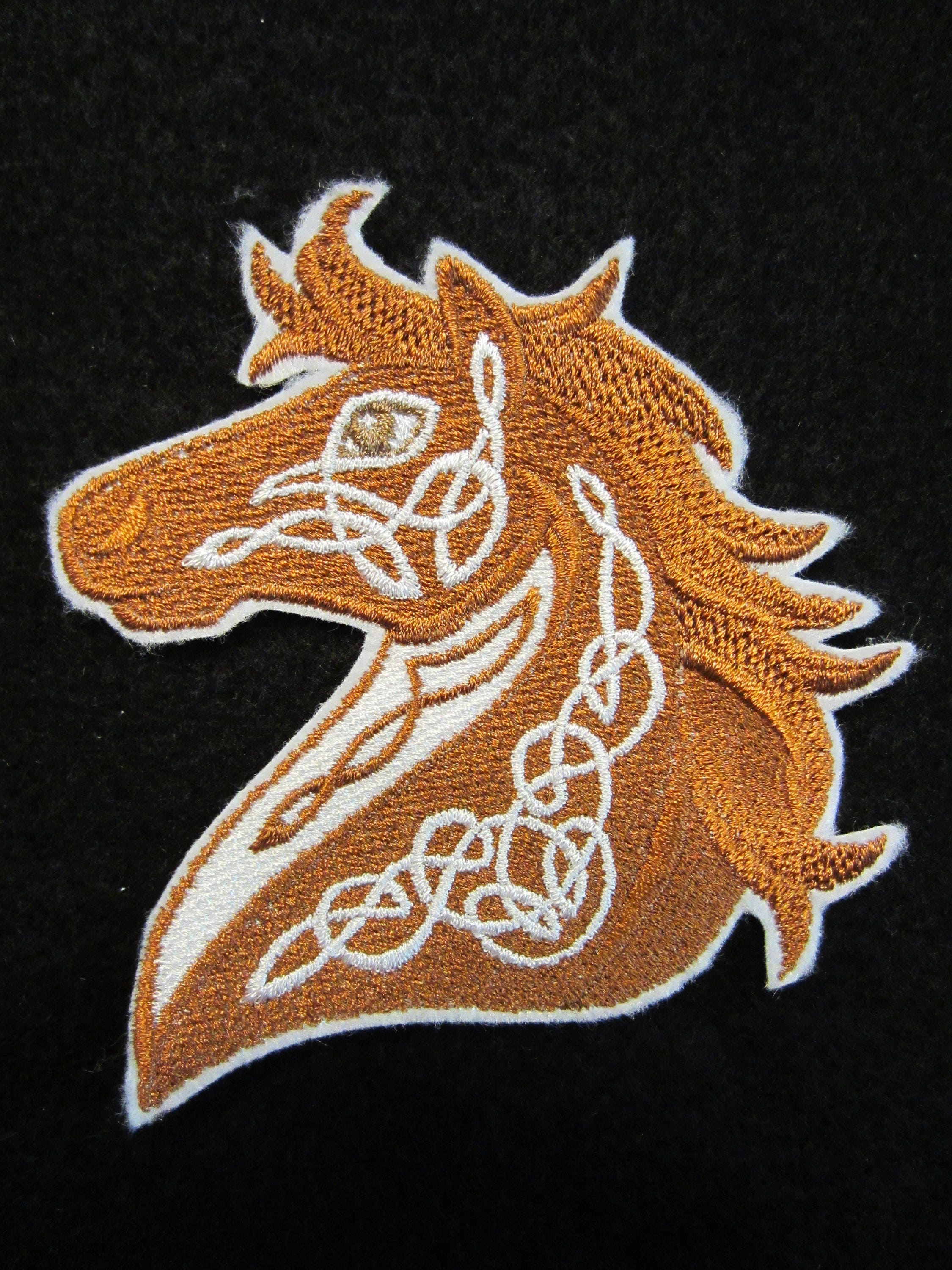 Embroidered Celtic Horse Iron On Patch Horse Horse Patch | Etsy