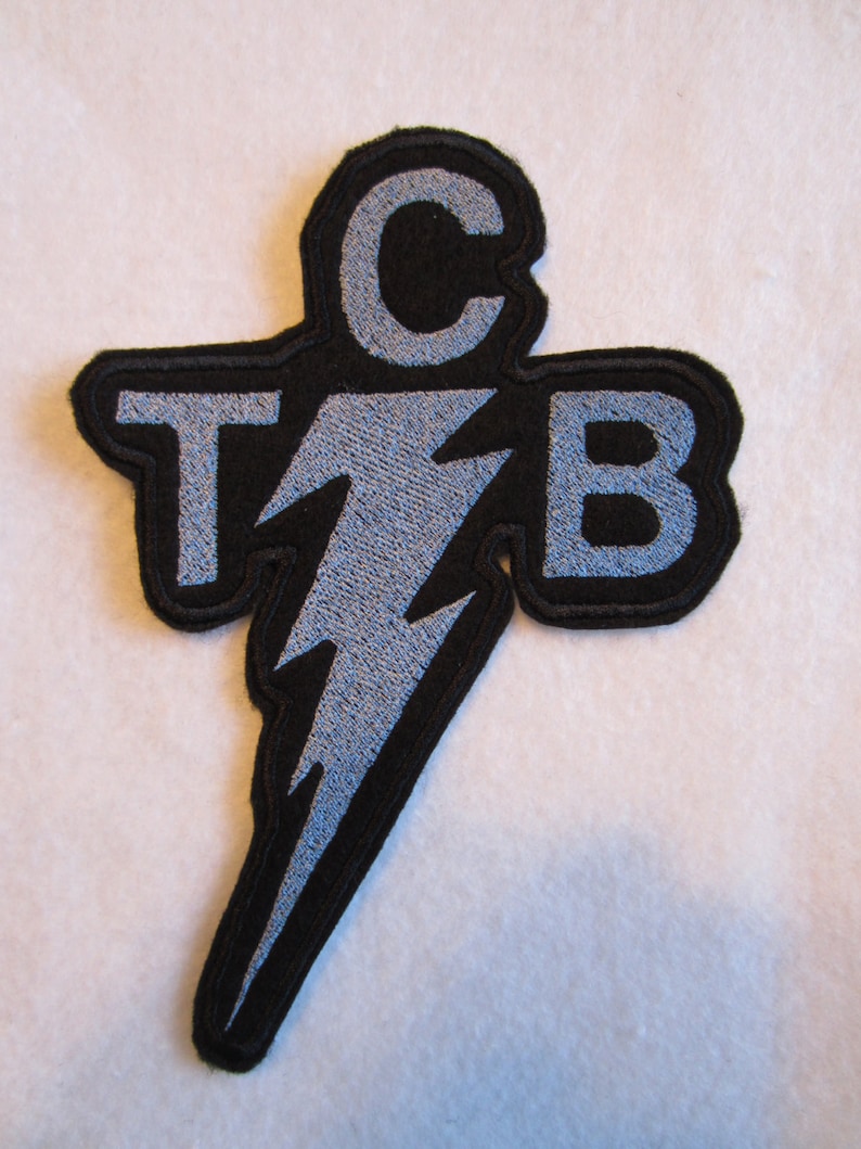 Embroidered TCB Logo Iron on Patch, Custom Colors - Etsy