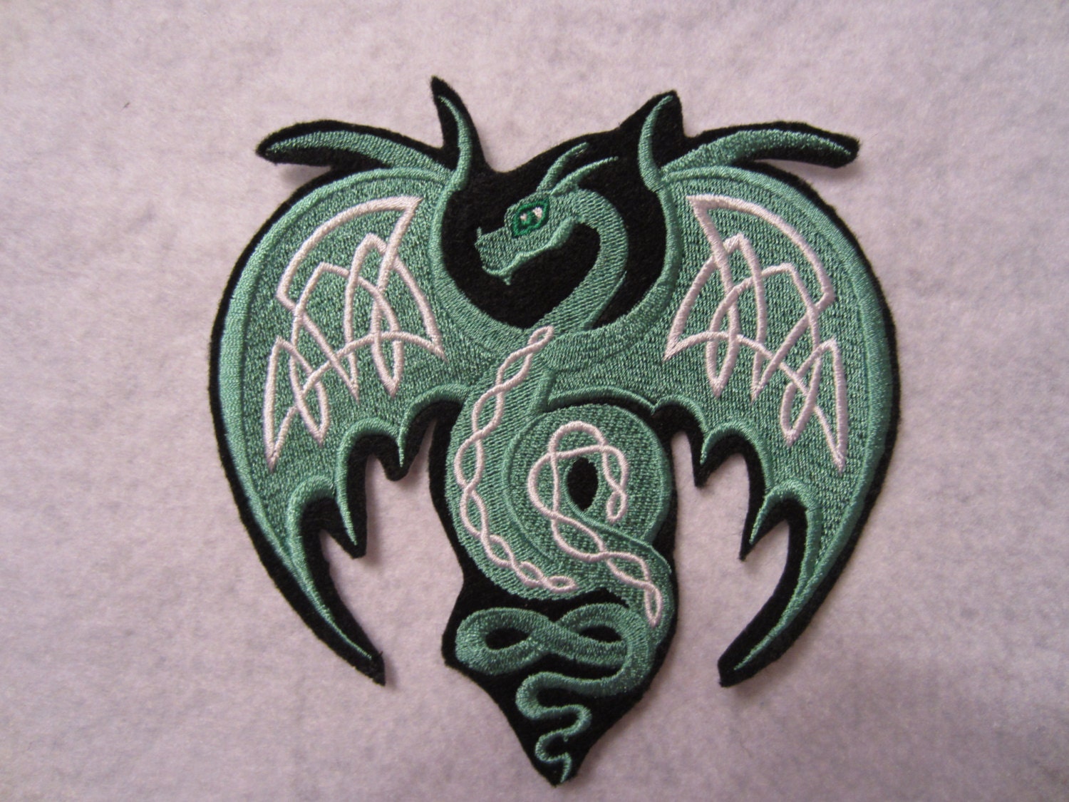 Embroidered Flying Dragon, Winged Dragon, Iron on Dragon Patch, Iron on ...