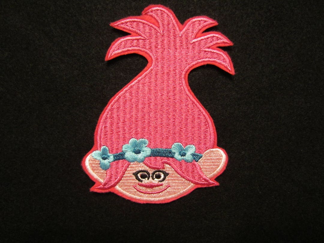 Troll Iron on Patch, Poppy Troll Iron on Patch, Troll Poppy, Poppy ...