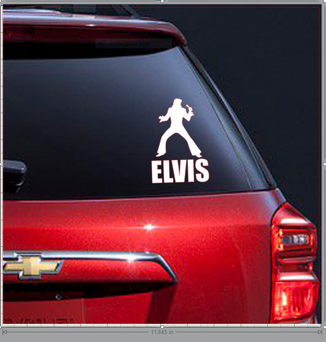 Elvis Car Decal, Music Bumper Sticker, Vinyl Decal - Etsy