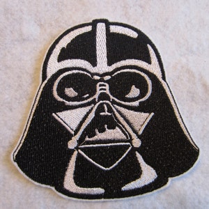Embroidered Darth Vader Iron on Patch, Darth Vader Applique, Iron on ...