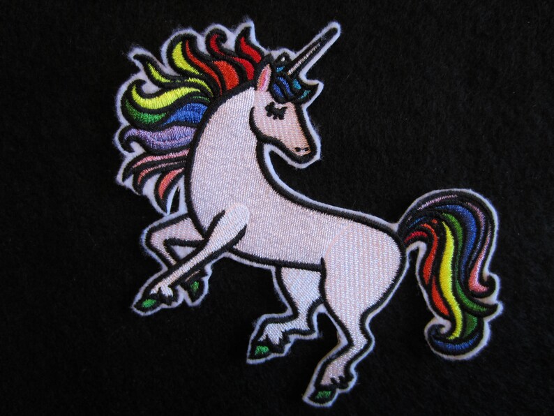 Embroidered Unicorn Iron On Patch Unicorn Patch Unicorn Etsy