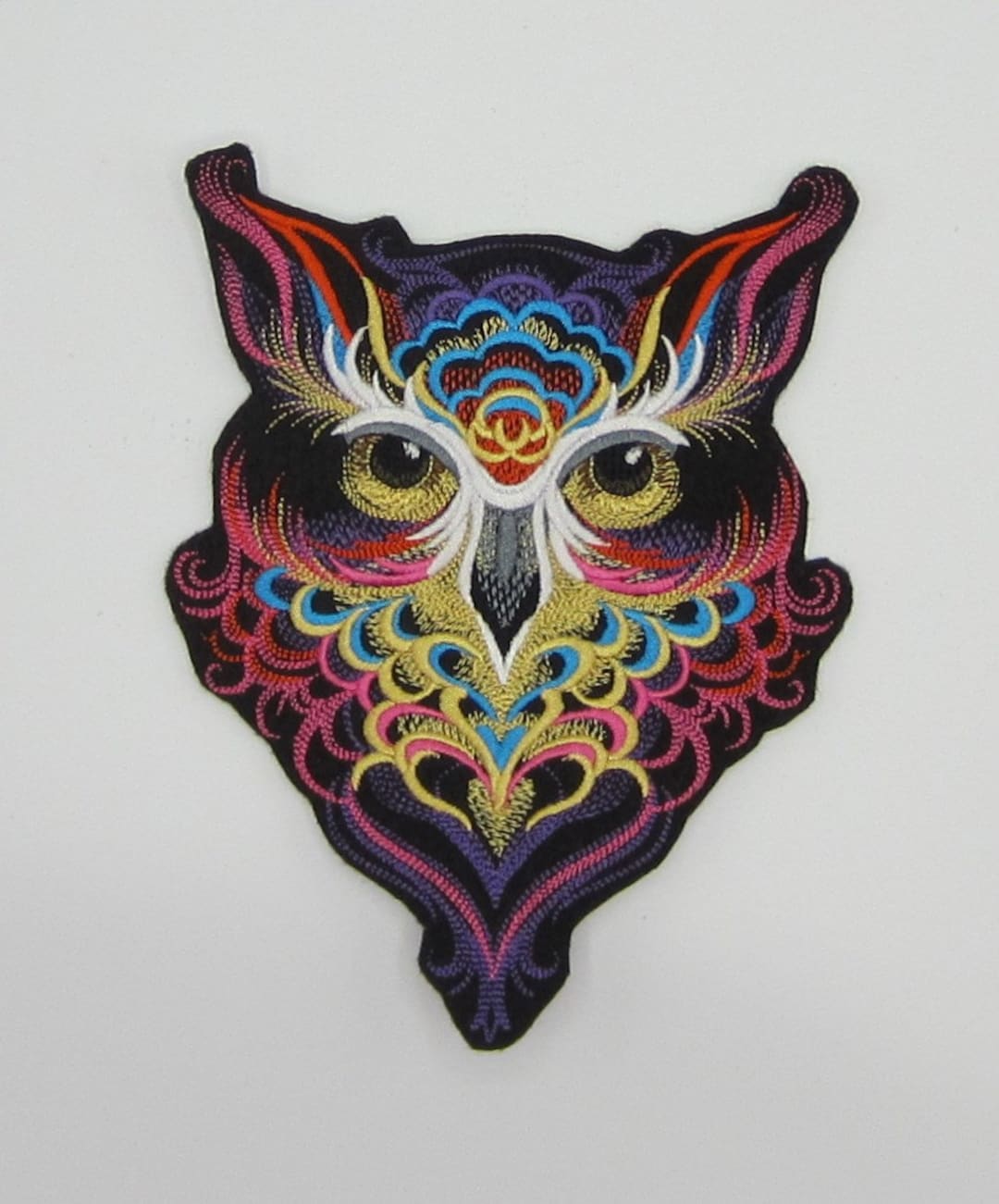 Embroidered Owl Iron on Patch, Embroidery, Bird Patch. Nocturnal Patch, Owl Patch, Nature Patch ...