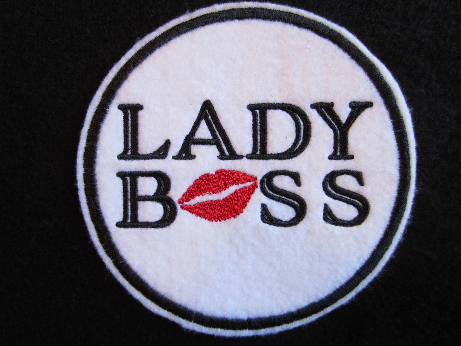 Embroidered Lady Boss Iron on Patch, Lady Boss, Iron on Patch, Boss ...