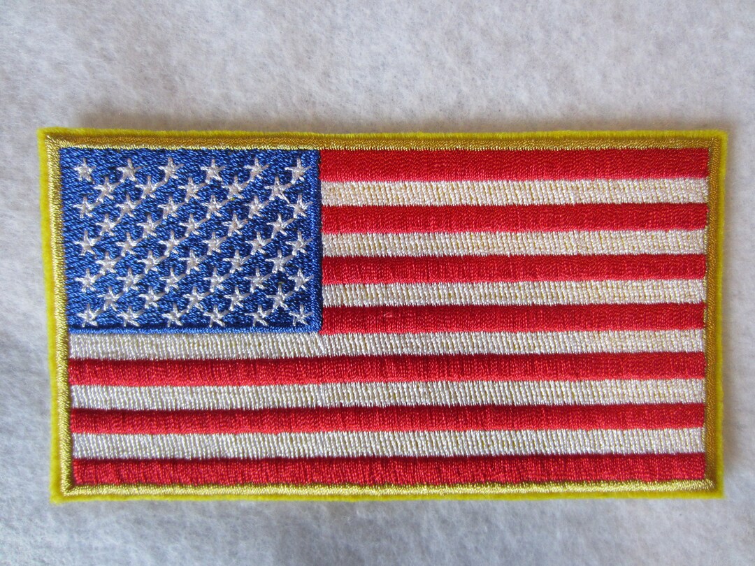 American Flag, Flag, Patriotic Flag, Flag Patch, Iron on Patch, Iron on ...