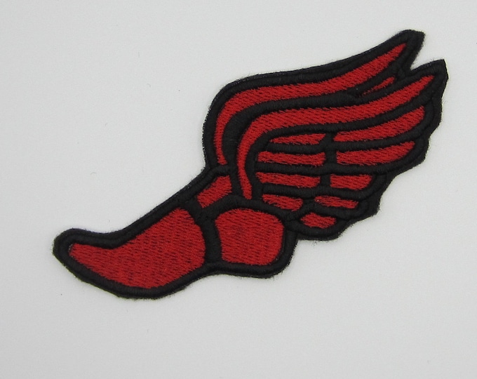 Iron on Winged Athletic Shoe Patch, Shoe Patch, Athletic Shoe With ...