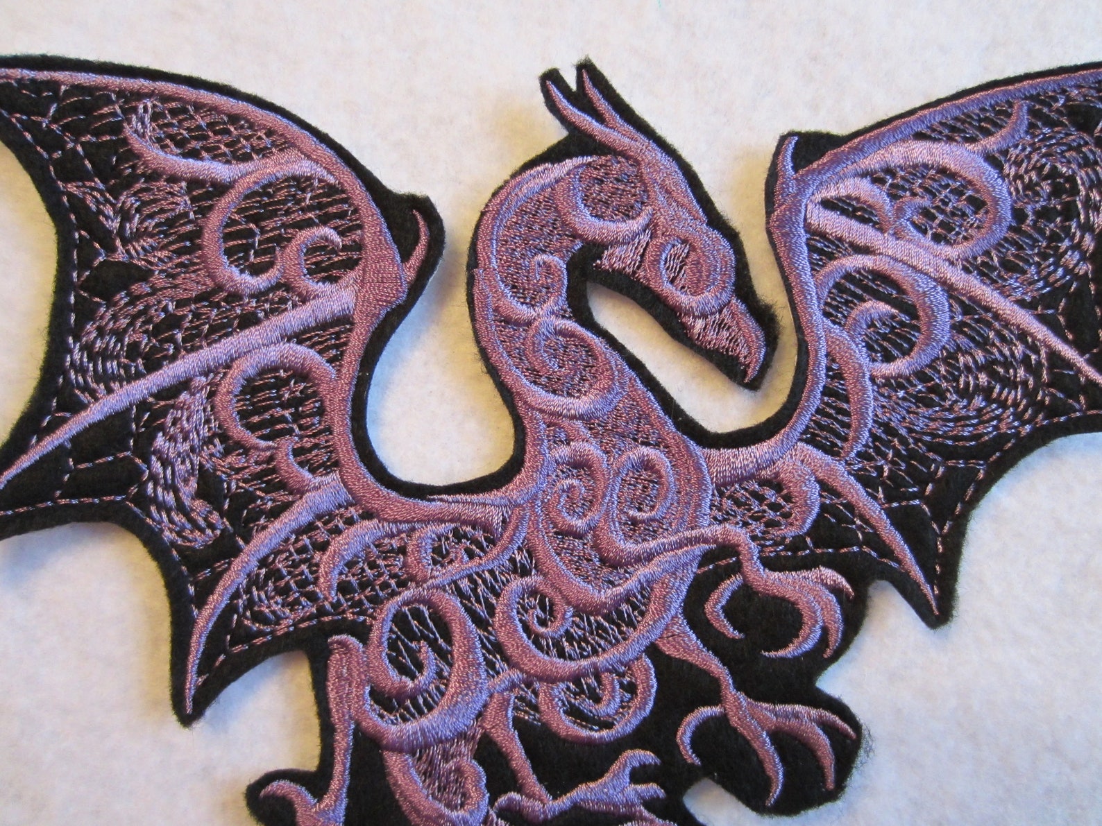 Embroidered Winged Dragon Iron on Patch Dragon Patch Dragon - Etsy