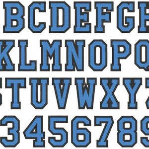 Embroidered Varsity Iron on Letters, School Letters, Varsity Letters ...