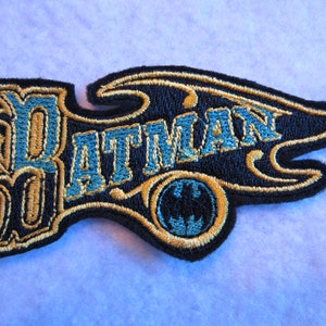 Embroidered Vintage Batman Logo Iron on Patch, Batman Patch, Super Hero ...