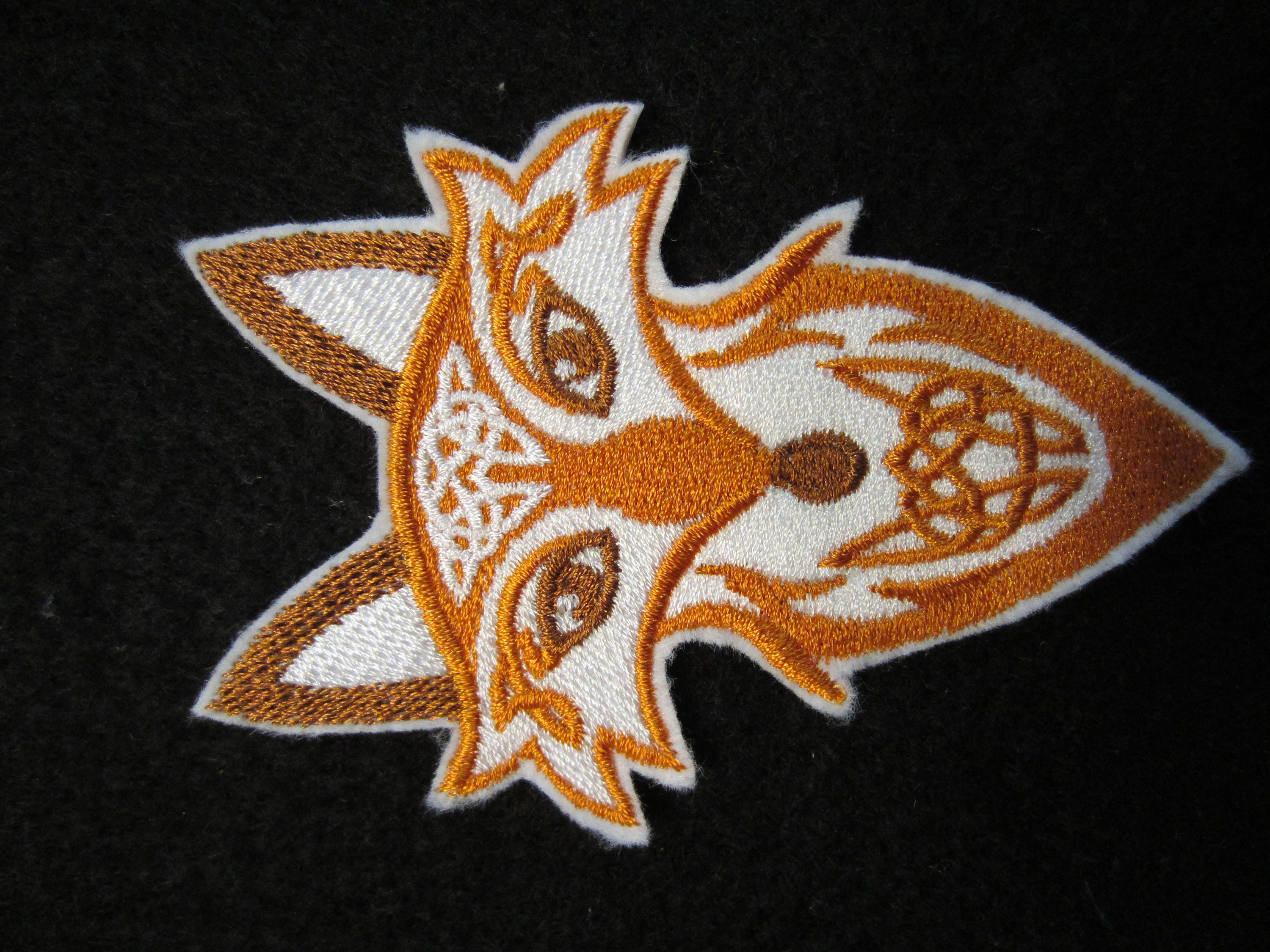 Embroidered Celtic Fox Iron On Patch Celtic Fox Iron On | Etsy