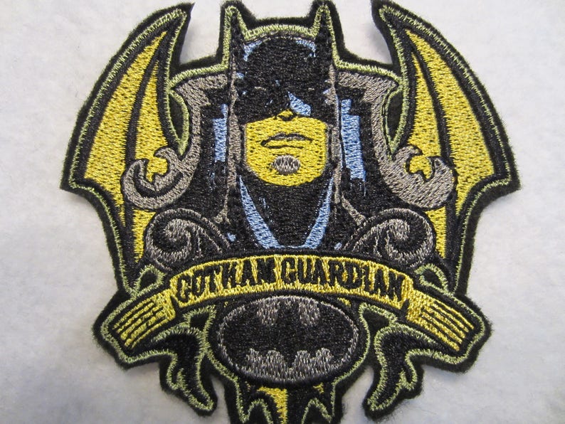 Embroidered Batman Iron on Patch Iron on Patch Batman Patch - Etsy