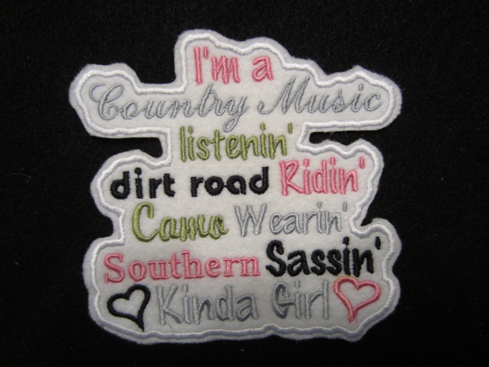 Embroidered Country Girl Patch Iron On Patch Sassy Girl | Etsy