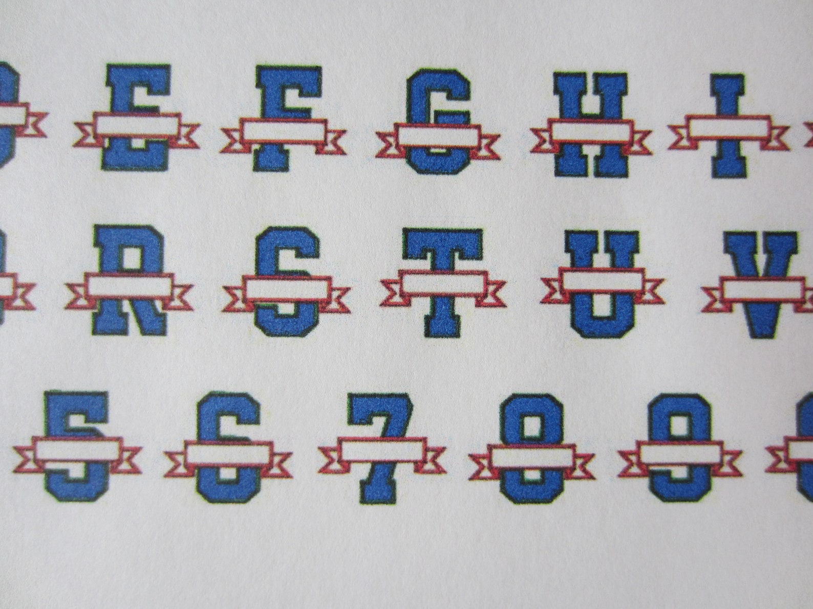 Varsity Letters With Banner Varsity Letters Banner Letters - Etsy