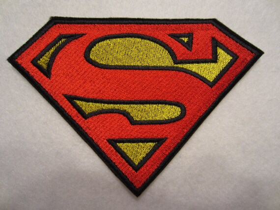 Embroidered Superman Iron On Applique Patch Superman | Etsy
