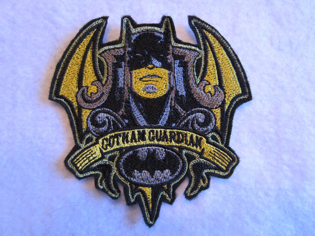 Embroidered Batman Iron on Patch, Iron on Patch, Batman Patch, Batman ...