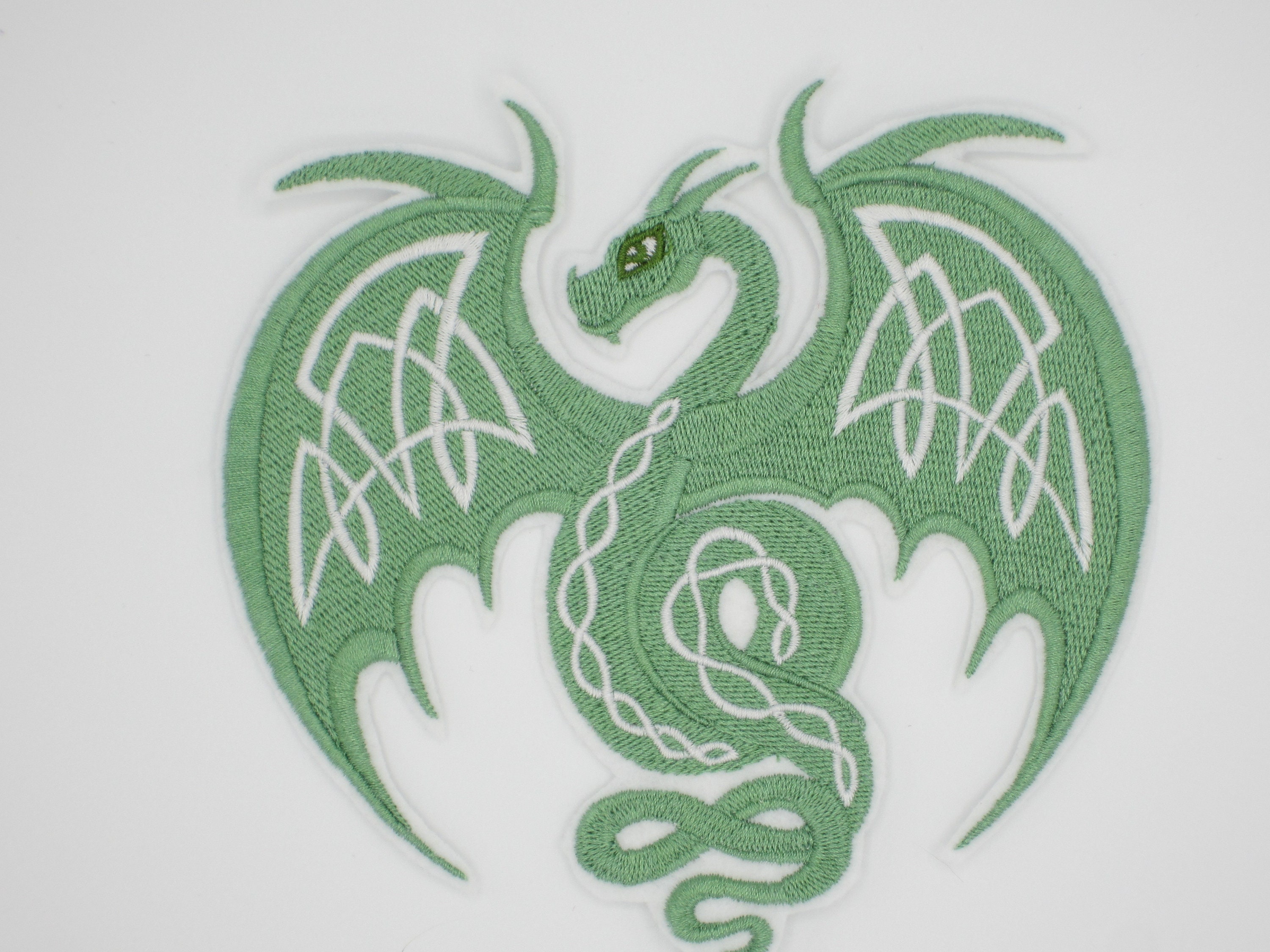 Embroidered Flying Dragon, Winged Dragon, Iron on Dragon Patch, Iron on ...