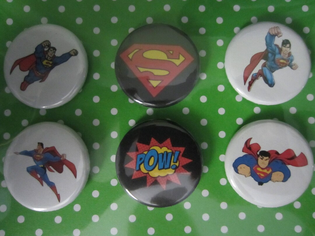 Superhero Pin Back Buttons Magnets Superhero Buttons - Etsy