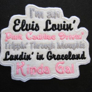 Embroidered Elvis Iron on Patch, Elvis Patch, Elvis Applique, Iron on ...