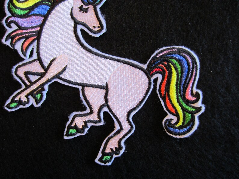 Embroidered Unicorn Iron On Patch Unicorn Patch Unicorn Etsy