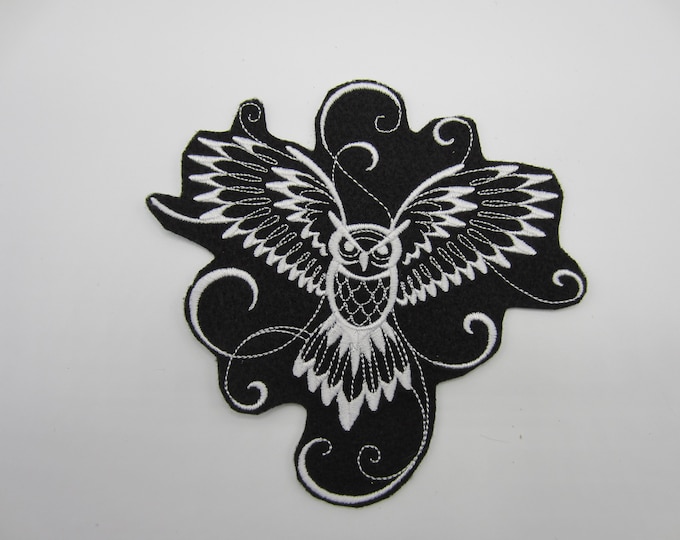 Embroidered Iron on Owl, Owl Applique, Owl Patch, Iron on Applique, Iron on Patch, Owl - Etsy