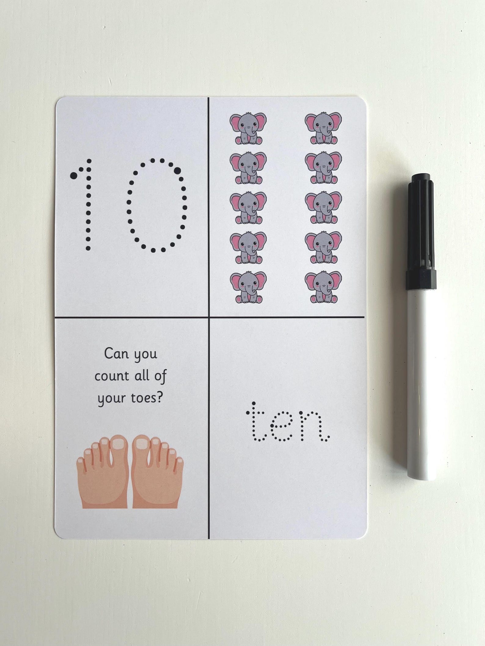 Number Activity Cards 0–10 | Double-sided Pre-school Maths Activity ...