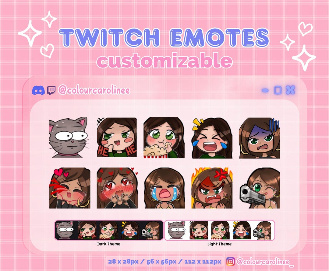 Custom Twitch Emotes | Animated & Static Emotes | Premade and Custom ...