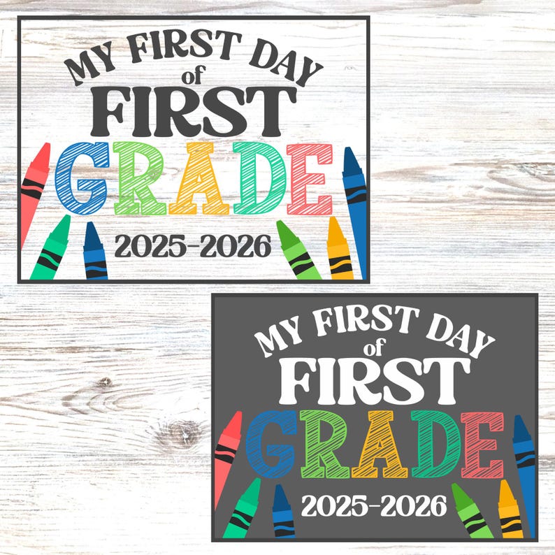 My First Day of Prek SVG PNG and PDF Bundle | Back to School Printable ...