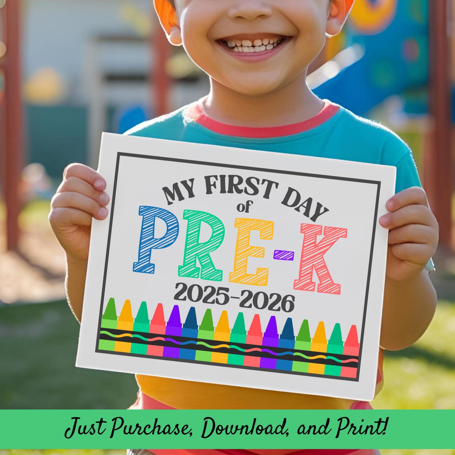 First Day of Pre-k Sign Bundle: Printable Photo Prop (SVG, PNG, PDF) - Etsy