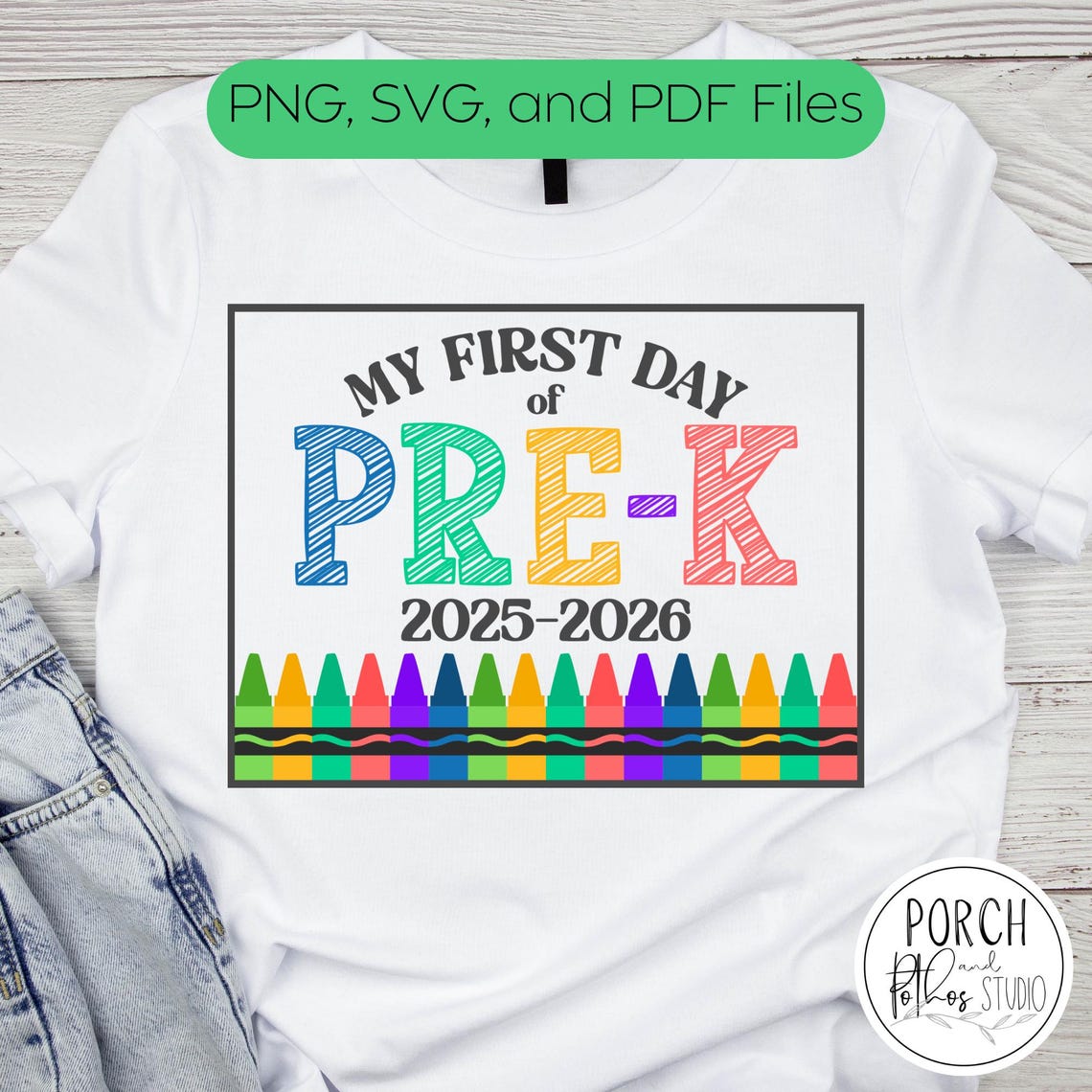 First Day of Pre-k Sign Bundle: Printable Photo Prop (SVG, PNG, PDF) - Etsy