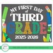 My First Day of Third Grade SVG PNG and PDF Bundle | Back to School ...