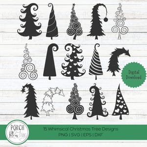 Bent Whimsical Christmas Trees - Etsy