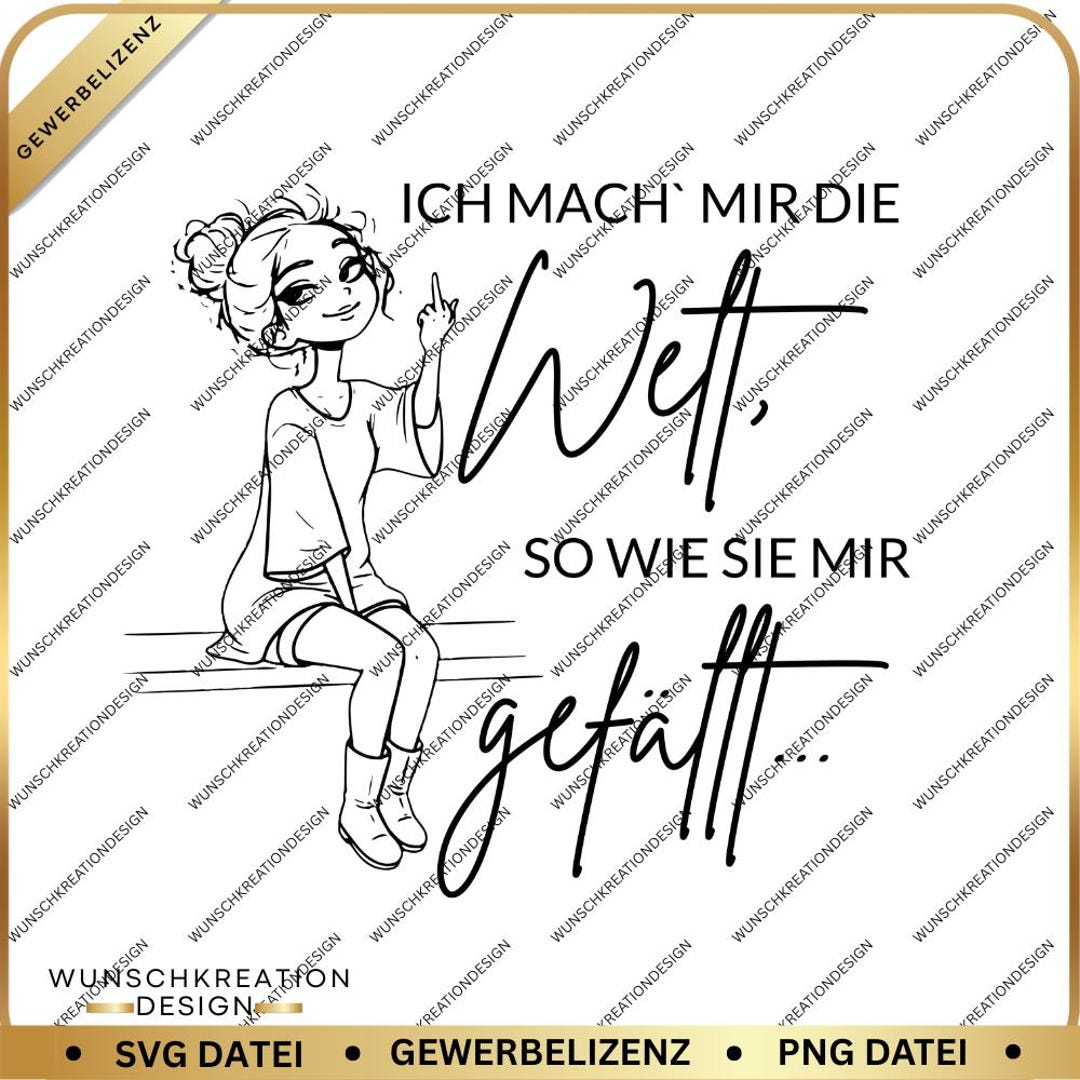 Women's SVG Plotter/laser File With Saying – Hand-drawn Illustration of ...