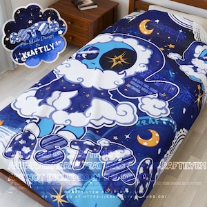 Astro Plush Blanket | Stars and Clouds - Soft Velveteen, 3 Available ...