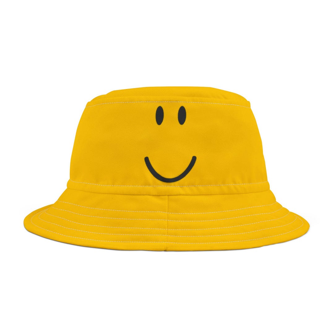 Custom Roblox Noob Bucket Hat | Aesthetic Hat for Roblox Fans - Etsy
