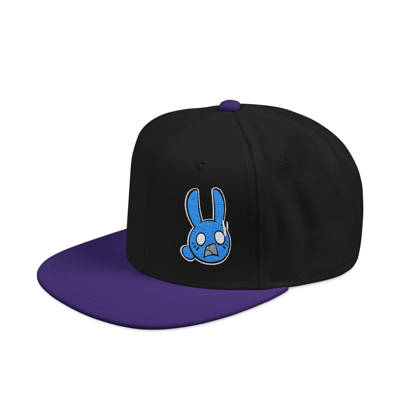 Bunny Freaker Snapback: Glitchy Roblox Hat, Grey Under-visor - Etsy