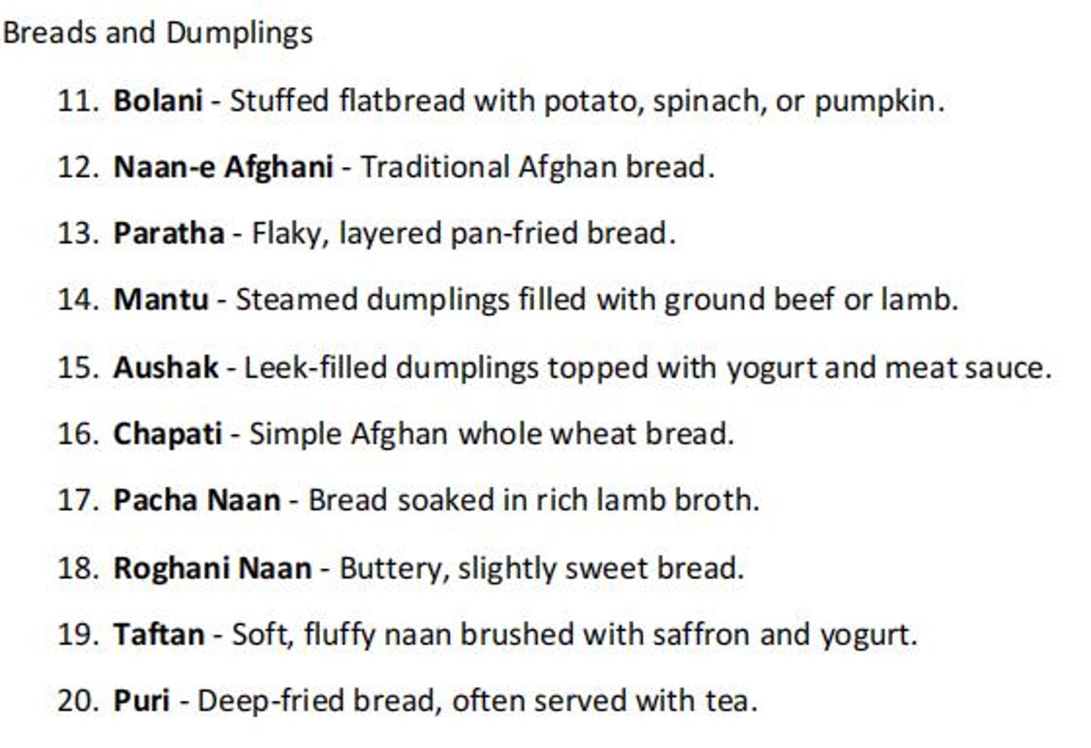 Authentic Afghan Recipes | Traditional Afghan Cooking Guide - Etsy